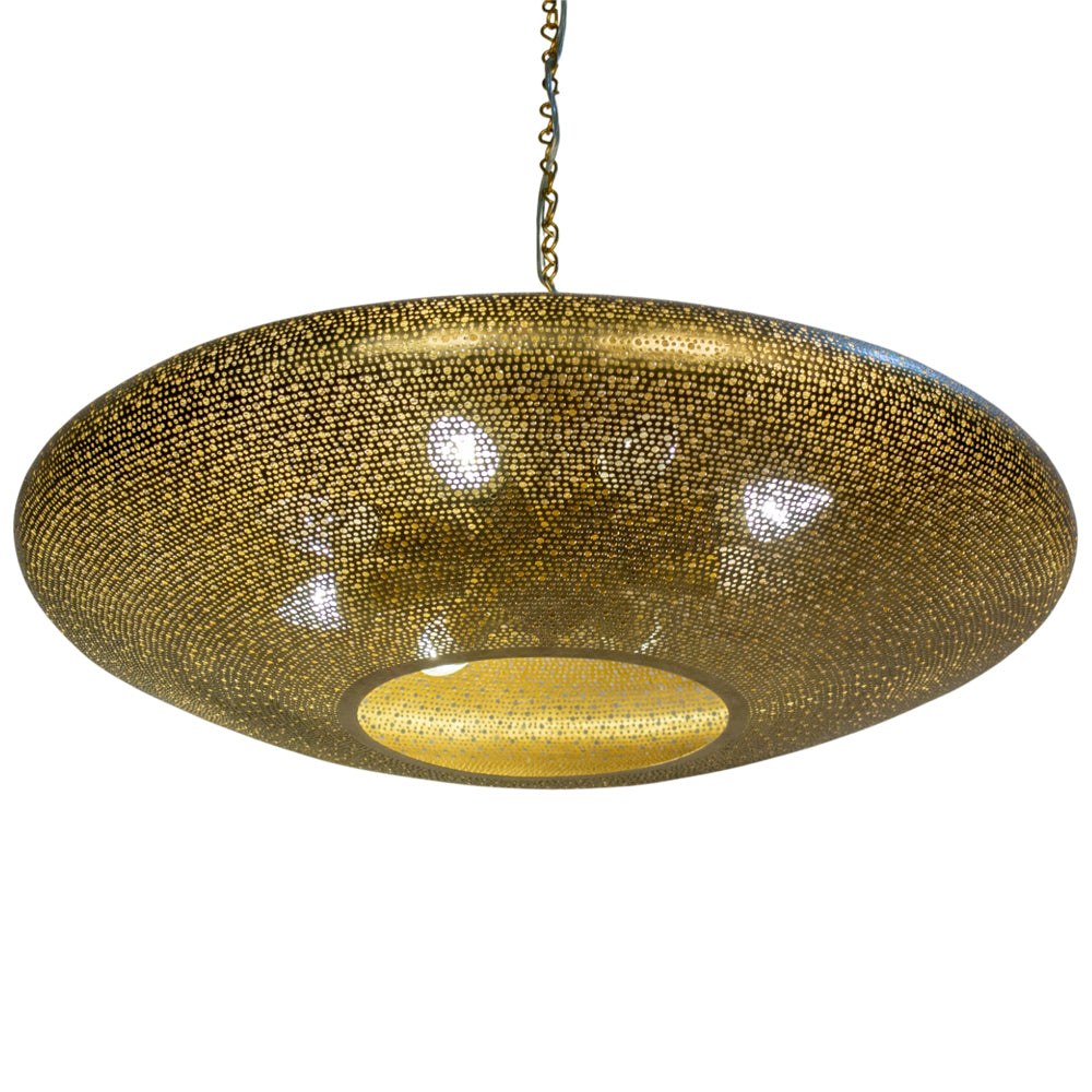 Pendant, 8 Lights, Copper, 70×50cm - Oxide - kandilegypt
