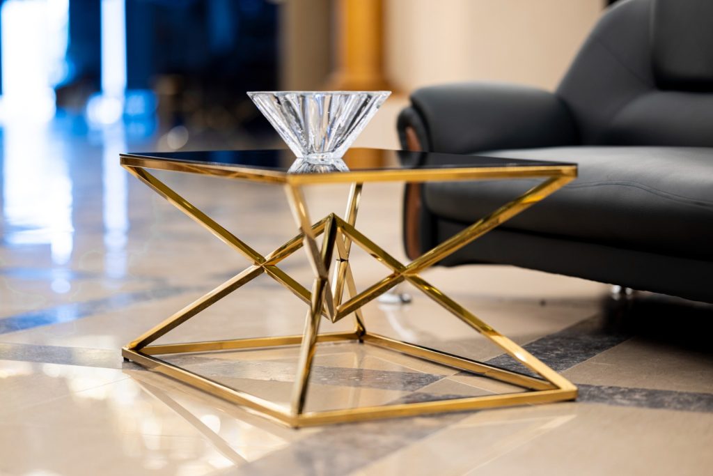 Pyramid rectangular table 90 × 60 pvd - Kandil Egypt