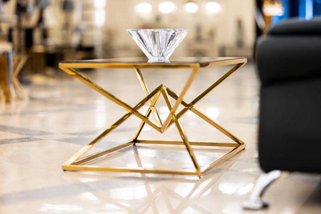 Pyramid rectangular table 90 × 60 pvd - Kandil Egypt